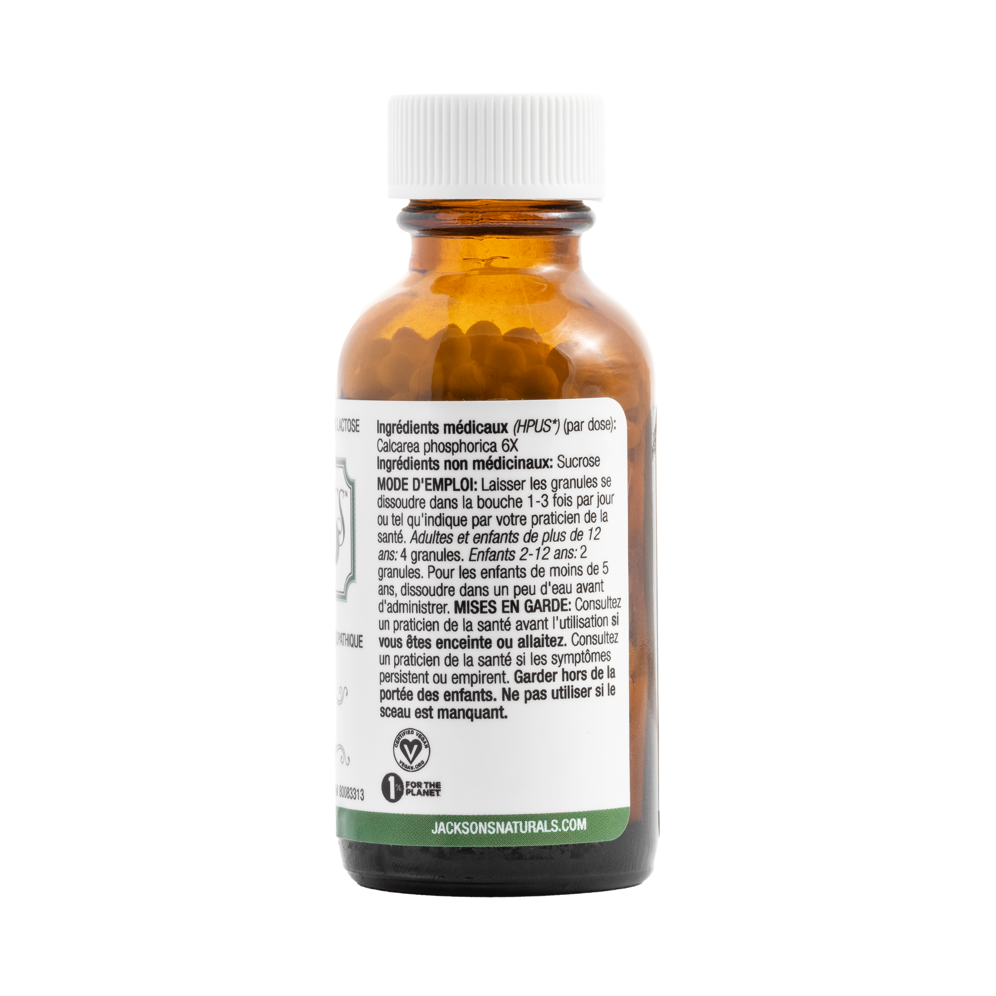 #2 Calc phos 6X (Calcium phosphate) - Certified Vegan, Lactose-Free Ce