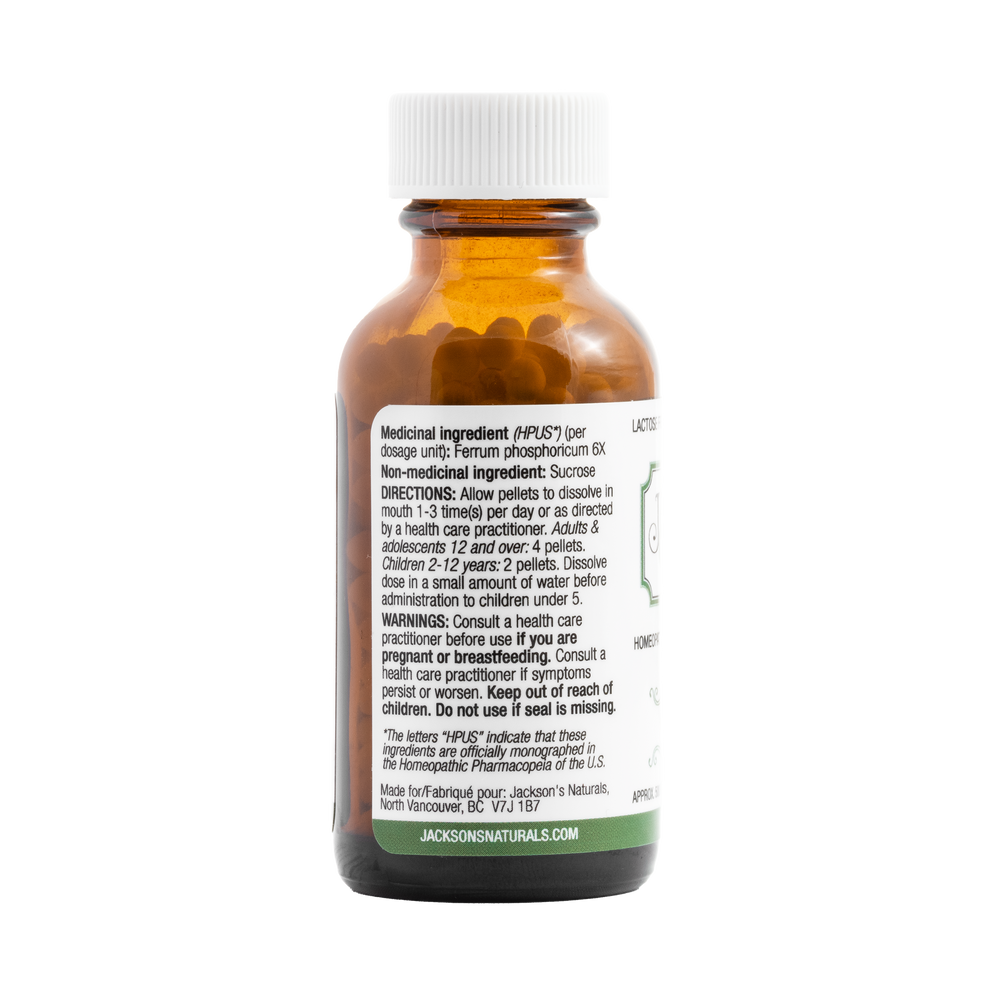 #4 Ferr phos 6X (Ferrum phosphate)- Certified Vegan, Lactose-Free Cell