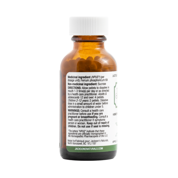 #4 Ferr phos 6X (Ferrum phosphate)- Certified Vegan, Lactose-Free Cell