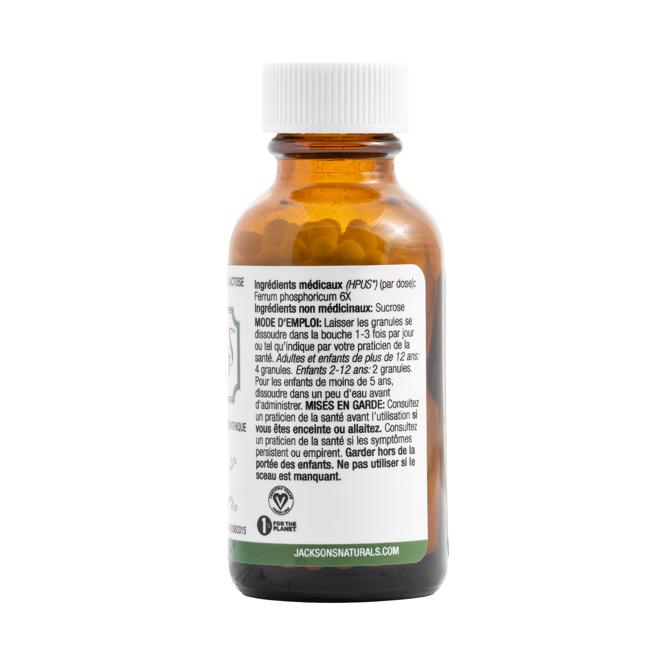 #4 Ferr phos 6X (Ferrum phosphate)- Certified Vegan, Lactose-Free Cell