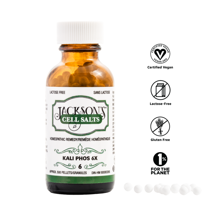 #6 Kali phos 6X (Potassium phosphate) - Certified Vegan, Lactose-Free