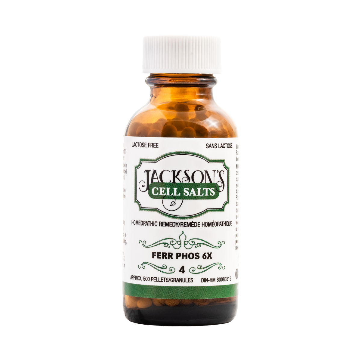 #4 Ferr phos 6X (Ferrum phosphate)- Certified Vegan, Lactose-Free Schu ...