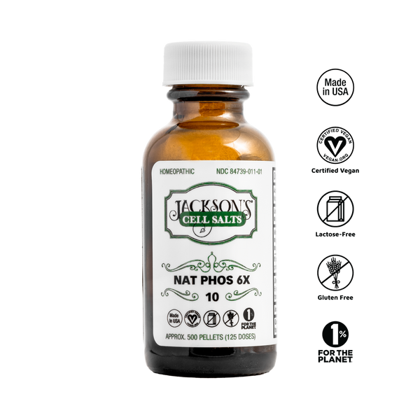 #10 Nat Phos 6X (Sodium phosphate) - Certified Vegan, Lactose-Free Cel