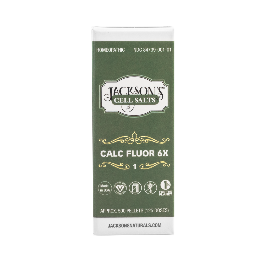 #1 Calc Fluor 6X (Calcium fluoride) - Certified Vegan, Lactose-Free Ce